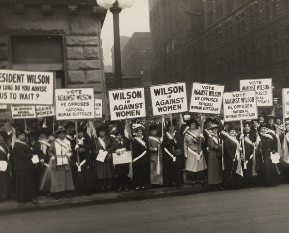 Women Protest Wilson nytimes Lib of Congress | American Bookbinders ...